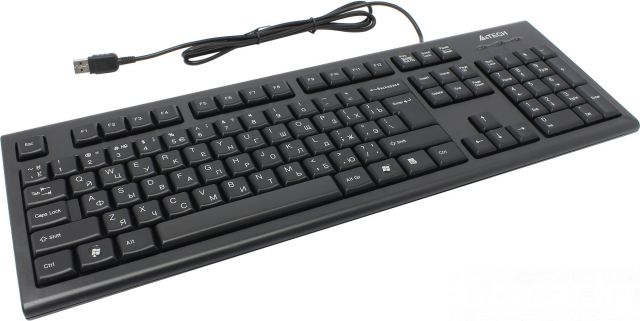 A4tech kr-90 comfort usb round edge keyboard black us+russian: 1 399 ...
